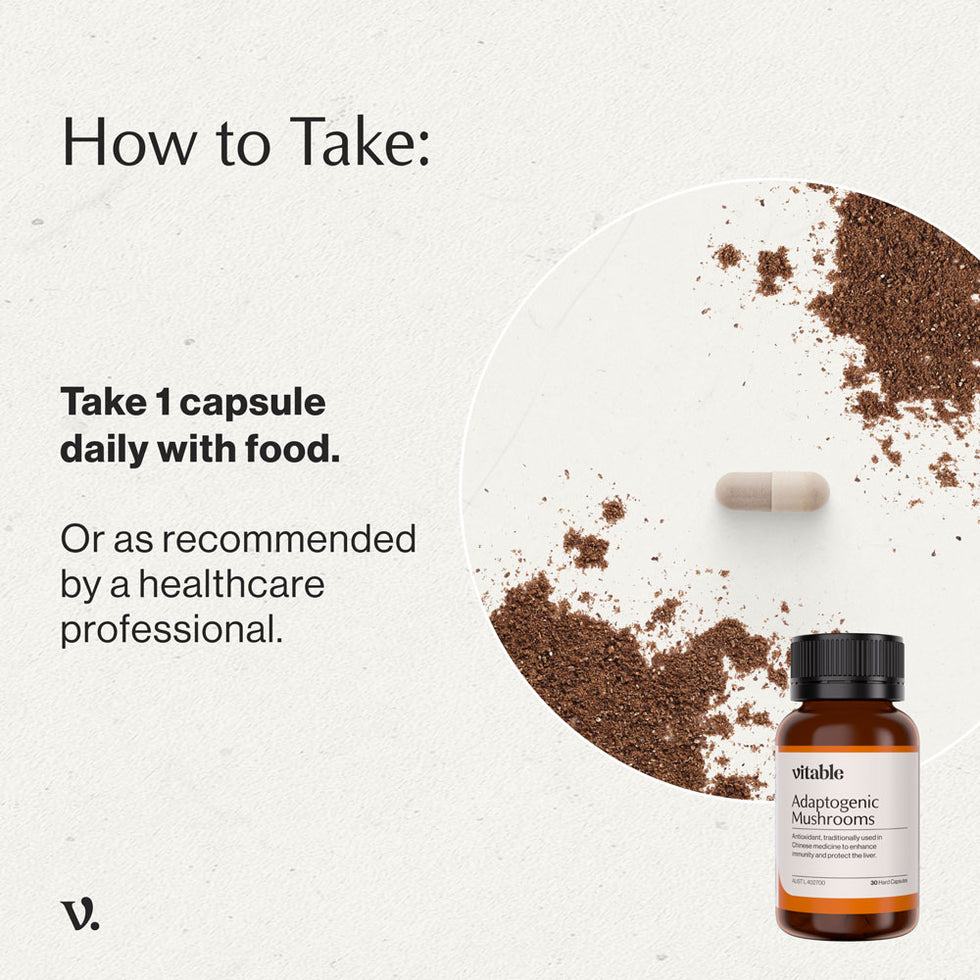 Adaptogenic Mushrooms by Vitable | Made in Australia